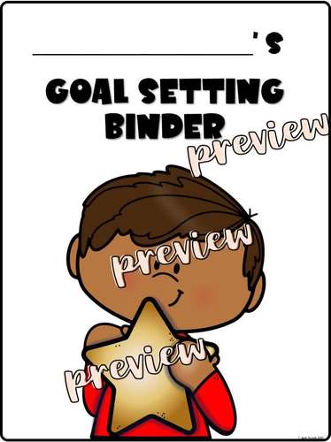 Goal Setting Binder Folder Covers by Anh Huynh | TPT