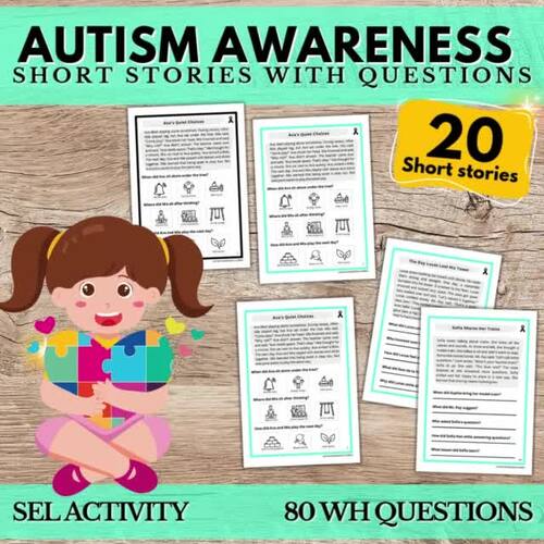 Autism Awareness Passages W/ Questions Worksheet l What Is Autism SEL ...