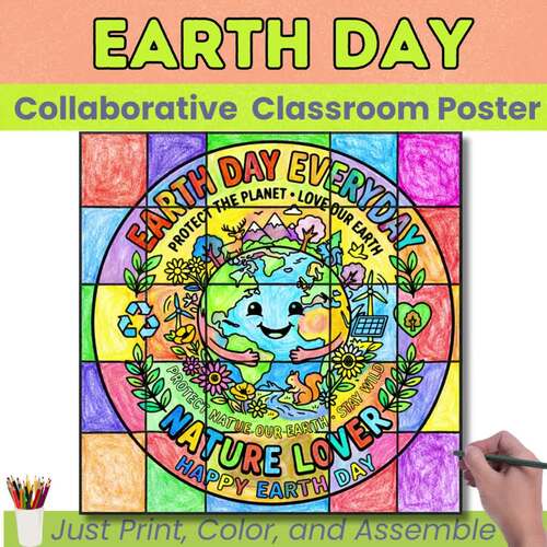 Earth Day Activity | Nature Lover Collaborative Poster | Earth Day Everyday