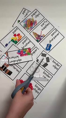 Classroom Supply Labels Real Pictures | Nonfiction | Spanish and English