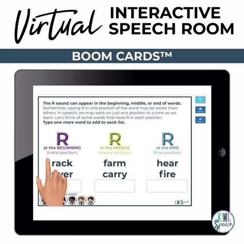 Virtual Speech Room - Articulation Boom Cards for R - Digital R Sound ...