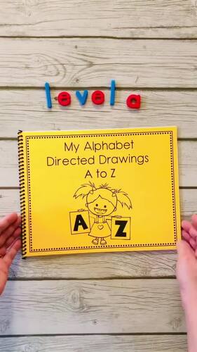 Alphabet Directed Drawings A to Z - Plus Writing and 4 Levels | TPT