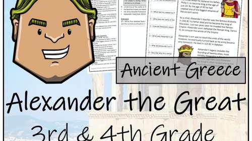 Alexander the Great Close Reading Comprehension Activity | 3rd Grade ...
