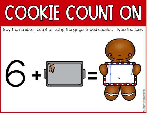 Cookie Counting On to Add for Google Slides™ by Rhody Girl Resources