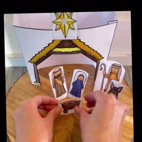 Nativity Scene Craft for Christmas | Jesus' Birth Paper Christmas ...