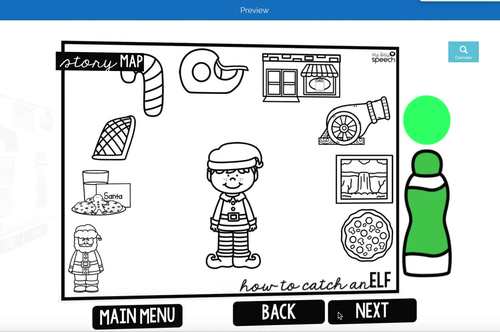 How to Catch an Elf - Christmas Book Buddy for Speech and Language Therapy