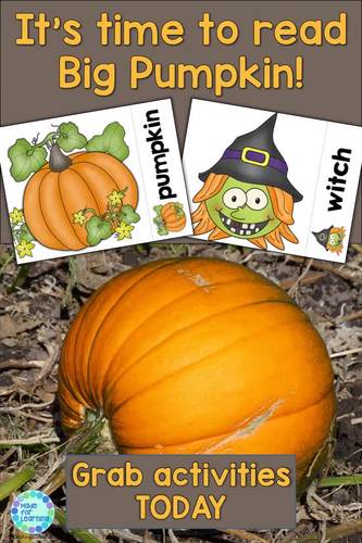 Big Pumpkin Halloween Activities for Reading | Reader's Theater, Story ...