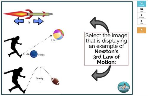 Newton's Laws of Motion Digital Task Cards- Boom Cards by Science Is ...
