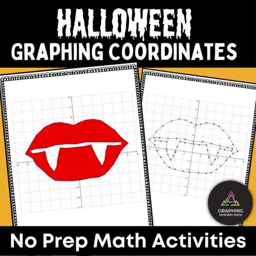 Halloween Mystery Picture Graphing Coordinates and Coloring Shapes Math ...