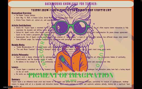 Halloween Art Activity: Agamograph Optical & Kinetic Art Lesson for ...
