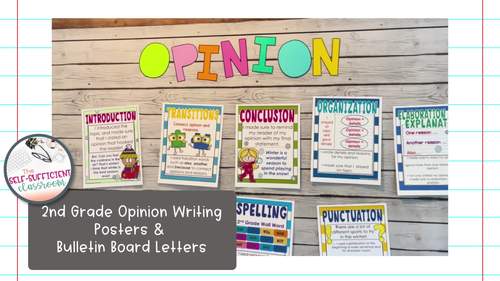 2nd Grade Writing Posters by The Self-Sufficient Classroom | TPT