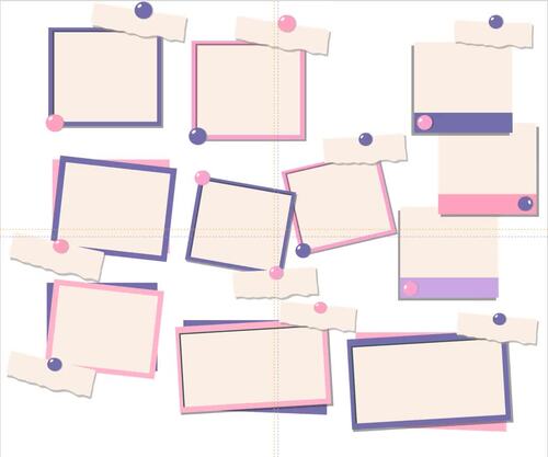 Notepad Clipart 16, Notepad text frames, 97 Vector PNG Graphics ...