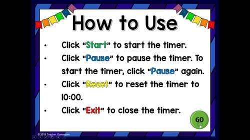 Classroom Timer - 30 Minutes by Teacher Gameroom | TPT