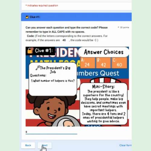 Presidents’ Day Math Escape Room – Presidential Numbers Quest – Grades 2–3