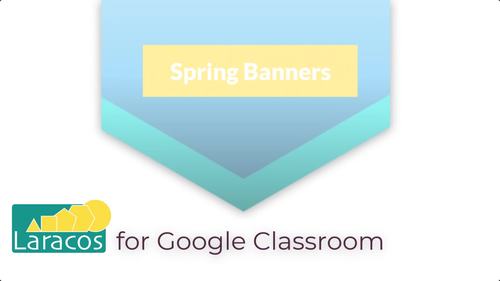 Spring and Easter Animated Banners/Headers for Google Classroom by Laracos
