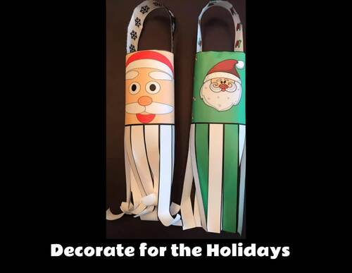 Christmas and Winter Windsock Collection - Christmas Craft | TPT