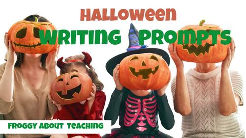 Differentiated Halloween Writing Prompts for Kindergarten and First ...