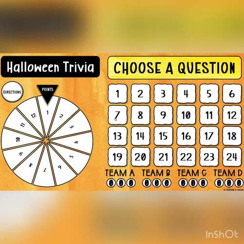 Halloween Class Party Game | Digital Trivia Game Show by Sullivan in Second
