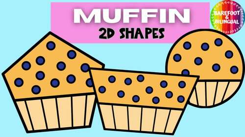 Muffin Shape Clipart | 2D Shape Math Clipart for Shape Recognition ...