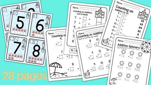 Summer Addition Activities Counting On | Dice, Finger Counting, Playing ...