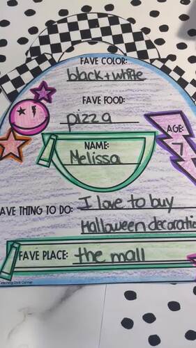 All About Me Back to School Craft Retro by The Teaching Diva Corner