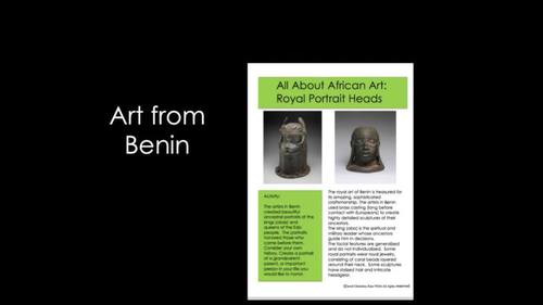 African Art Sketchbook Prompts Bundle : Middle and High School Art