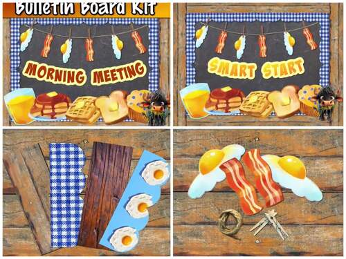 Morning Bulletin Board Kit for Preschool Breakfast Theme Decor | TPT
