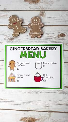 Gingerbread Bakery Dramatic Play Gingerbread Printables Gingerbread Man ...