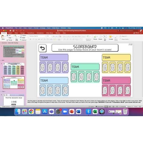Adding and Subtracting Rational Numbers Jeopardy Game by Ms Pat Store