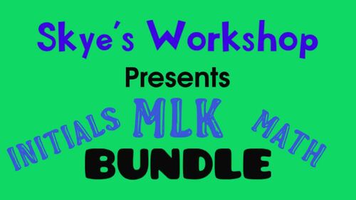 Black History MLK Day Letters Math Subtraction BUNDLE by Skye's Workshop
