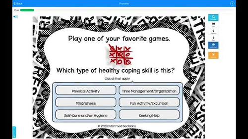 Healthy Vs. Unhealthy Coping Strategies and Skills #2 Boom Cards