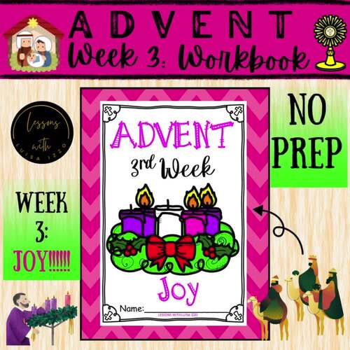 Advent Workbook Activities for 3rd Week-Printable Worksheets | TPT