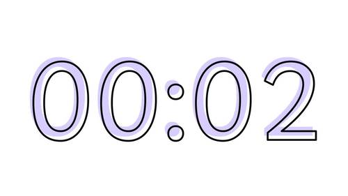 30 PASTEL OUTLINE Video Countdown Timers - For PowerPoint, Slides, Keynote