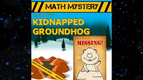 Groundhog Day Math Mystery Activity - 5 W's Structure (Kindergarten)