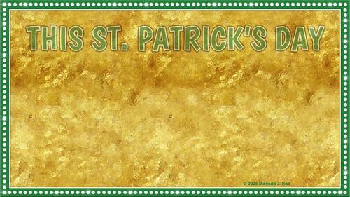 Catch a Leprechaun - March - St. Patrick's Day PowerPoint Editable Game ...