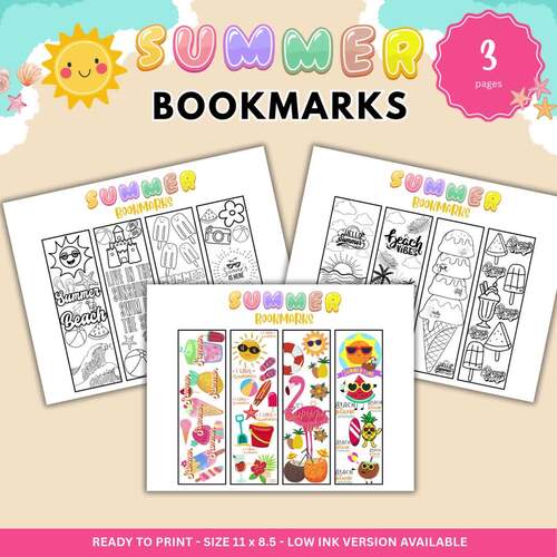 Summer Reading Bookmarks | Reading Activities | Reading Log | Summer ...