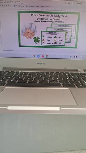 There Was an Old Lady Who Swallowed a Clover: Google Slides Reading ...