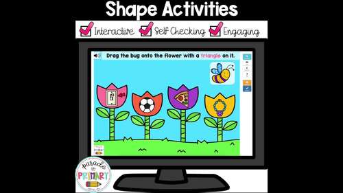 DIGITAL Shape Activities - TRIANGLE - Distance Learning - Boom Cards