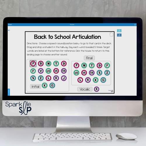 Articulation Boom Cards™️ | Back to School | Speech Therapy | Teletherapy