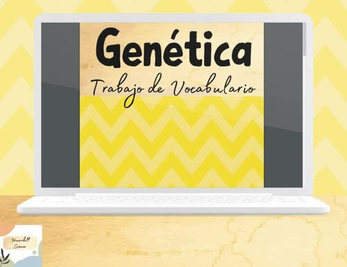 Trabajo de Vocabulario de Genética by Howardell Science | TPT