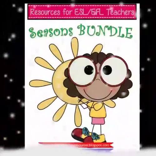 Seasons for ESL Preschool and Elementary BUNDLE | TPT