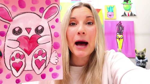 Valentines Day Activities Art Project, Bunny Art Craft, Writing Prompt ...