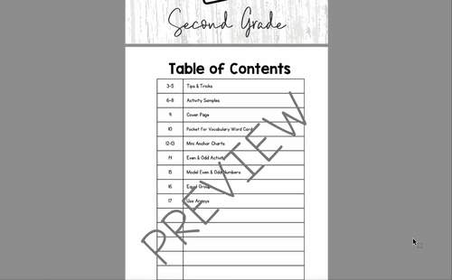 Big Ideas Math Interactive Notebook | Chapter 1 | Second Grade | TPT