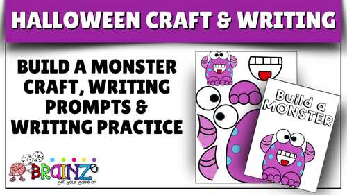 Halloween Build a Monster Craft & Writing Activity | Halloween Literacy ...