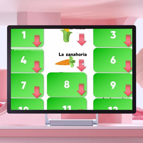 Digital Matching Game vegetables by Fun-Ele | TPT