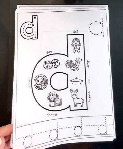 Alphabet Coloring Pages for Letter Recognition and Phonemic Awareness