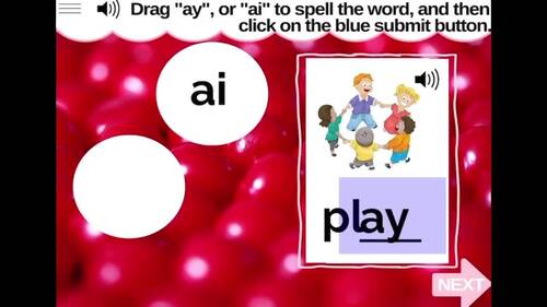 Long A Vowel Teams Valentine's Activity - AI & AY, EA & EIGH, EI & EY