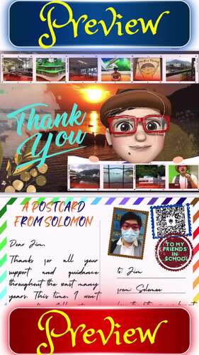 (Editable) Thank you / Farewell Card for Colleagues or Students at School