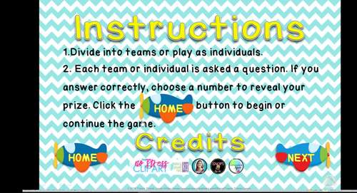 Bring Your Own Questions Airplanes PowerPoint Review Game Ten Board Bundle