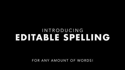 Editable Spelling Word Work Activities Practice Worksheets for Any List ...